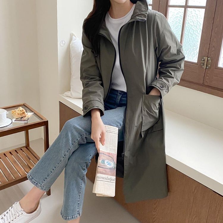 여자 가을 베이직 심플 사파리 자켓 야상점퍼 홈플러스 택배배송