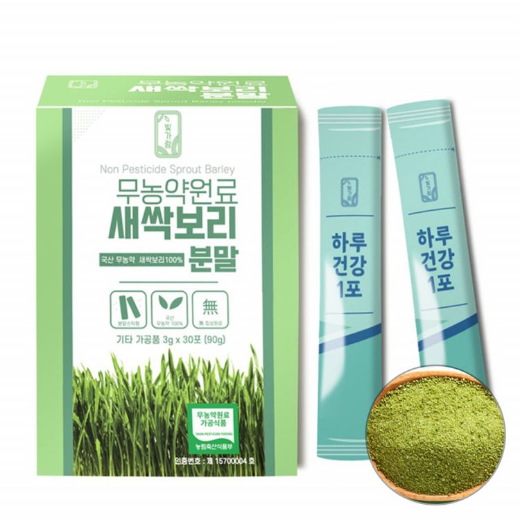 B Fresh 국산 새싹보리 보리 어린잎 분말 스틱 30포 홈플러스 택배배송
