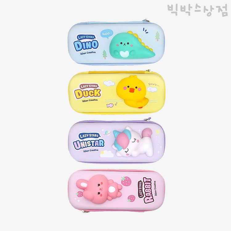 레이지스타 쪼물 스퀴시 필통 4종 1세트 말랑말랑 파우치 모찌 촉감놀이 토이 장난감 대용량 홈플러스 택배배송