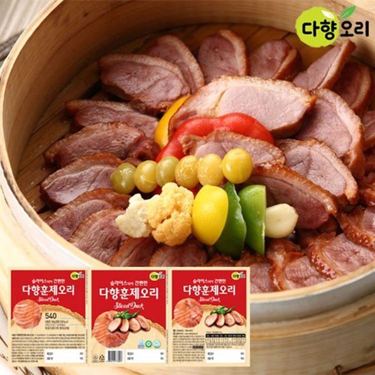 다향 훈제오리 슬라이스 540gx2팩 홈플러스 택배배송