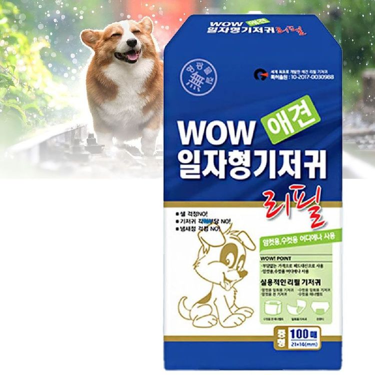 팬티 애견팬티 애견 패드 일자형 리필 기저귀 중형x2 홈플러스 택배배송