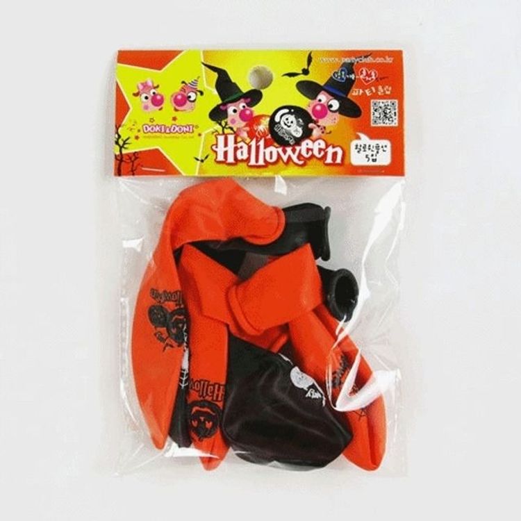 파티클럽 할로윈풍선 5개입30cm 봉1개입 홈플러스 택배배송