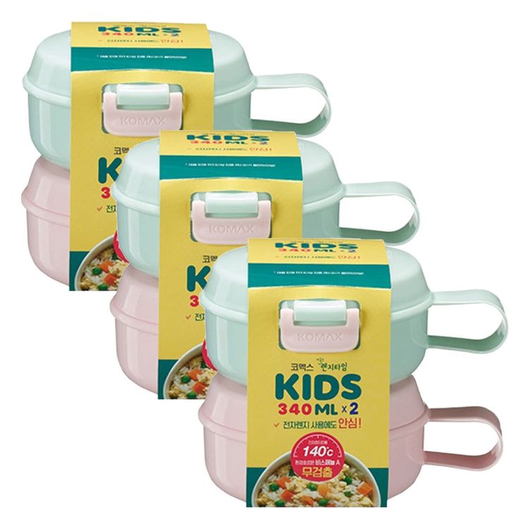 코멕스 렌지타임 키즈 밥용기 340ml 2p X 3개 | 홈플러스 판매자택배