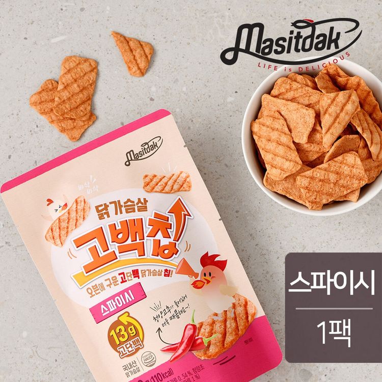 맛있닭 닭가슴살 고백칩 혼합 30gx7팩오리지널3바베큐2스파이시2 홈플러스 택배배송