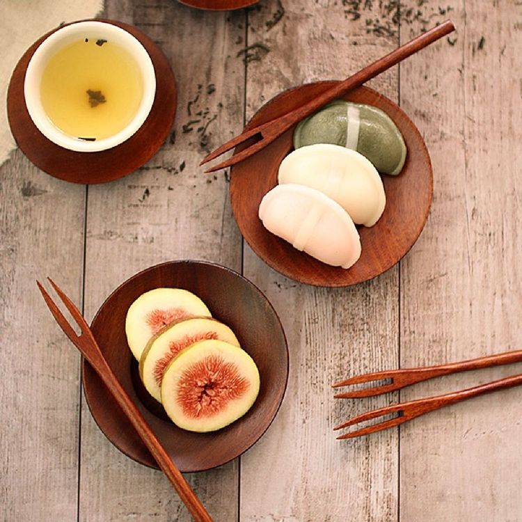 대추나무 Zojpvoeg 옻칠 디저트 포크 5p 원목 과일 디저트 식기 홈플러스 택배배송