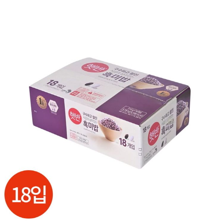 (CJ) 햇반 흑미밥 210gx18개 | 홈플러스 판매자택배