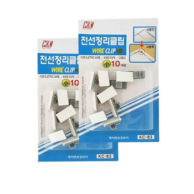 전선 정리 고정 클립 소형 20개 케이블 타이 선정리 홈플러스 택배배송