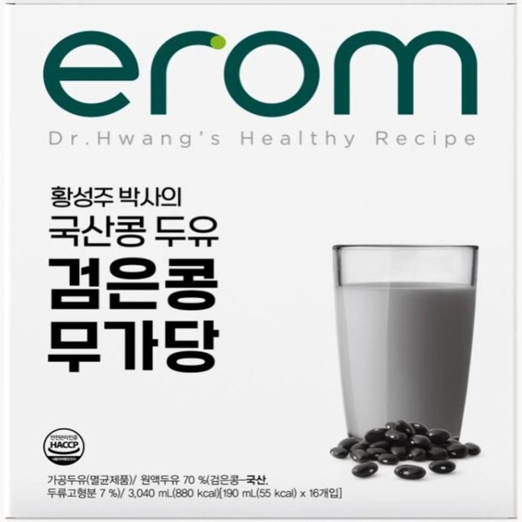 이롬 황성주 검은콩 무가당두유 190ml16 홈플러스