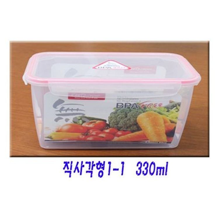 밀폐 용기 반찬통 냉장고 용기 김치통 직사각 300ml 홈플러스 판매자택배
