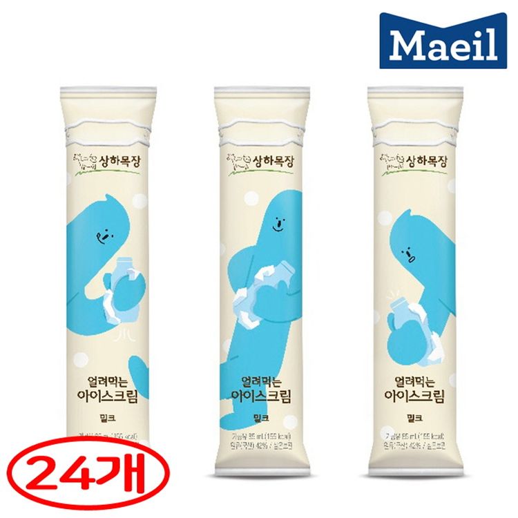 매일 상하목장 얼려먹는 아이스크림 밀크맛 24개입 홈플러스 택배배송