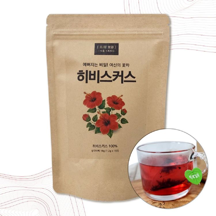 착한농부 상큼한 히비스커스 꽃잎 차 티 티백 20개 홈플러스 택배배송
