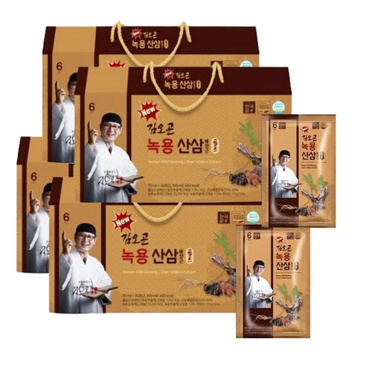 김오곤 녹용 산삼 배양근골드 3개월 90포침향환골드 10환홍삼 녹용농축액 홈플러스 택배배송