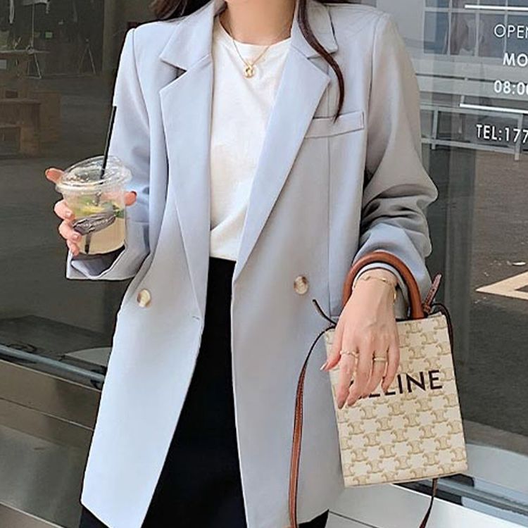 여성 실용적인 N6191a37c30 기본 디자인 봄자켓 그레이블루 오피스룩 자켓 홈플러스 택배배송
