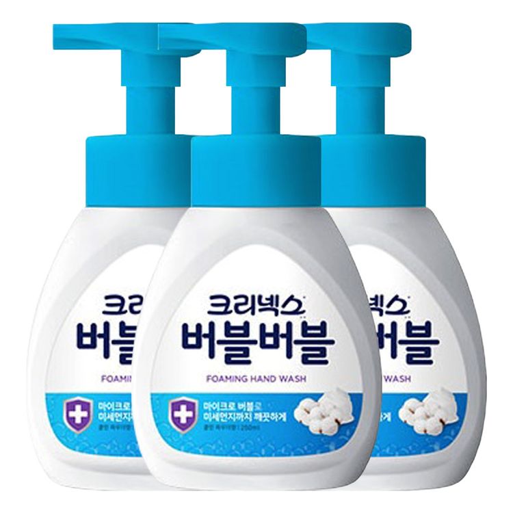 크리넥스 버블버블 핸드워시 클린파우더향 용기 250ml X 3개 홈플러스 택배배송