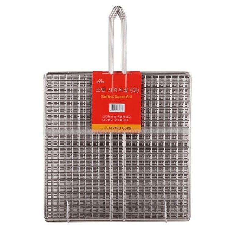 사각 스텐 손잡이 석쇠 대 약30x30cm 홈플러스 택배배송