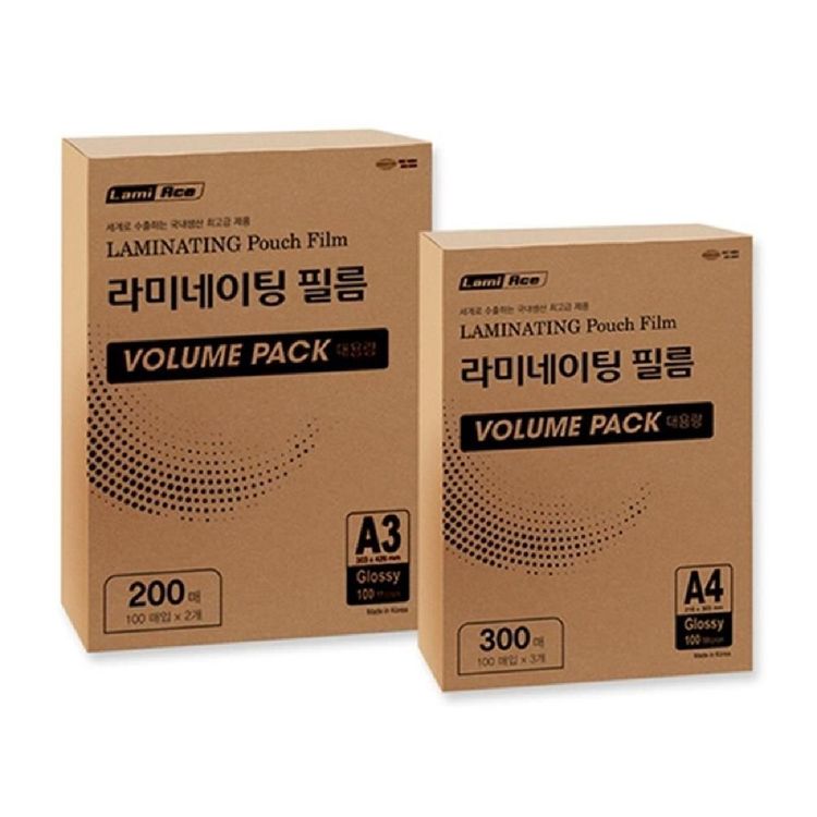 라미네이팅필름 100mic A4 300매 투명 코팅 저온 필름 홈플러스 택배배송