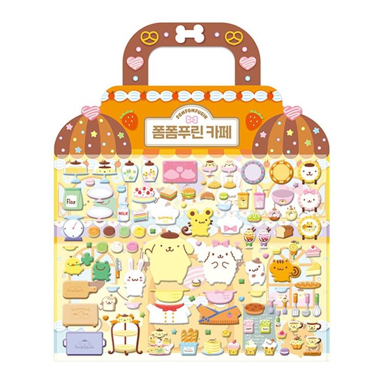 산리오스티커 입체가방 말랑 스티커 폼폼푸린 2p 다꾸 스티커놀이 홈플러스 택배배송