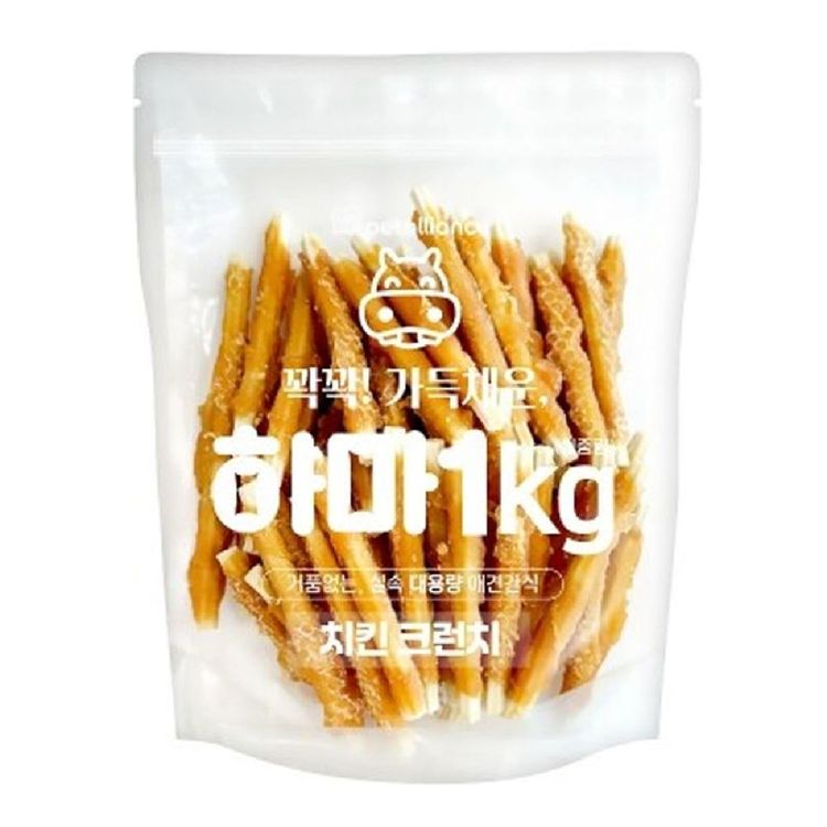 강아지 치킨 크런치 스틱 1kg 1p 영양 사사미 육포 홈플러스 택배배송