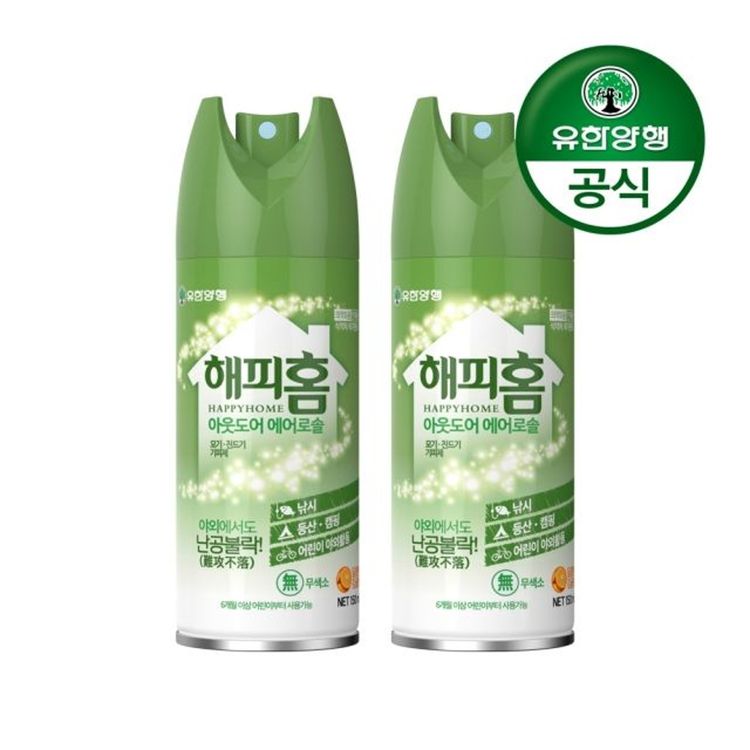 해피홈 아웃도어 모기기피제 150ml 2개 홈플러스 택배배송
