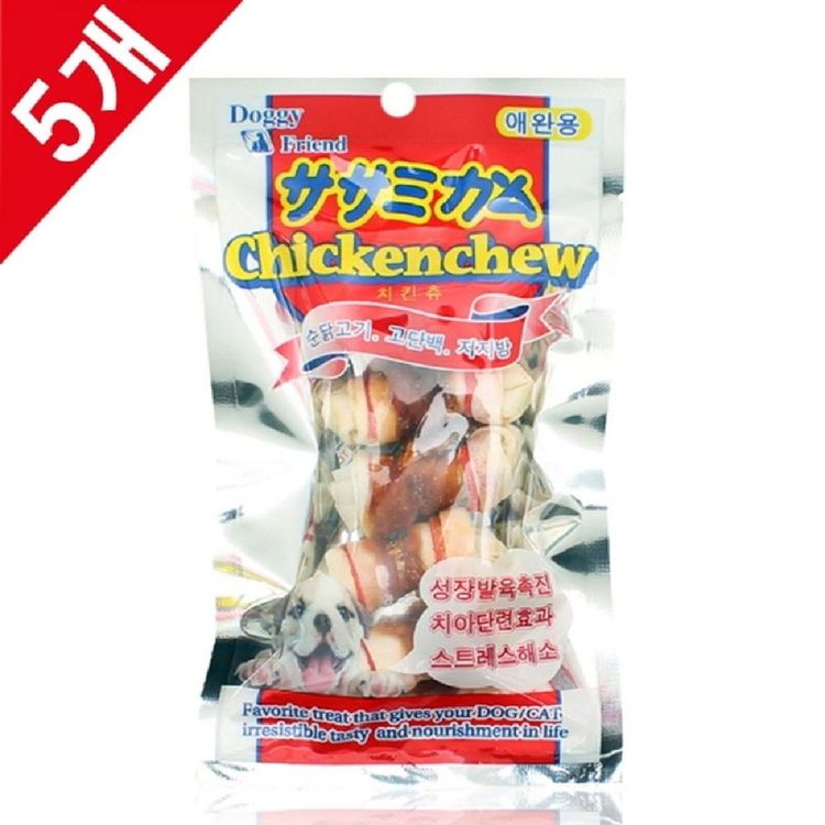 치아건강 강아지껌 닭고기로만든 치킨츄5p X5개 홈플러스 택배배송
