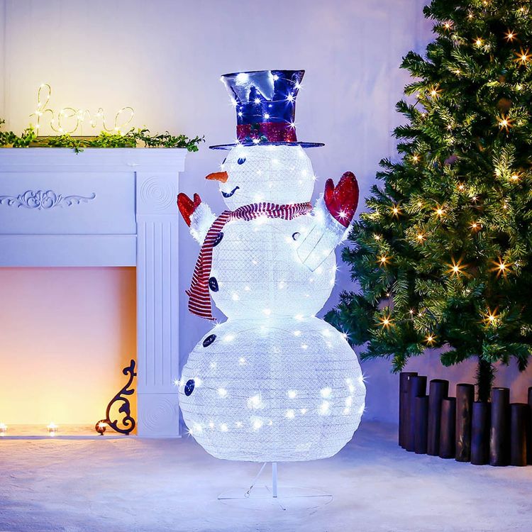 120cm Led 폴딩 헬로우 눈사람 대형 크리스마스장식 홈플러스 택배배송