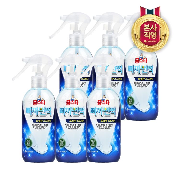 Lg 생활건강 홈스타 삐까번쩍 토일렛 스프레이 애플 300ml X 6개 홈플러스 택배배송