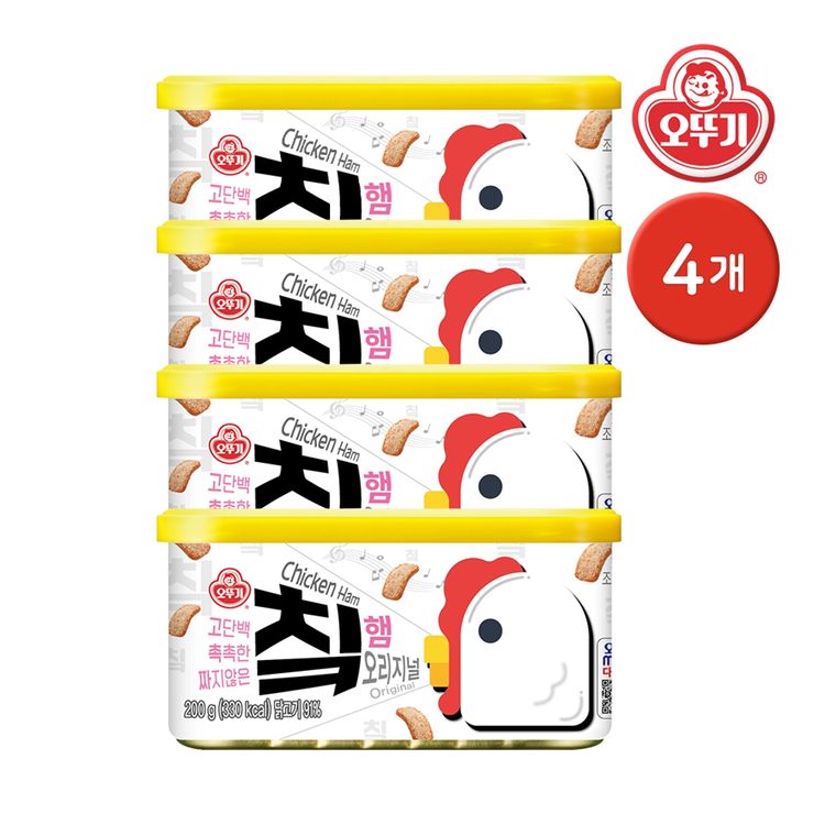 오뚜기 닭고기 캔햄 칰햄 오리지널 200g 4개 홈플러스 택배배송