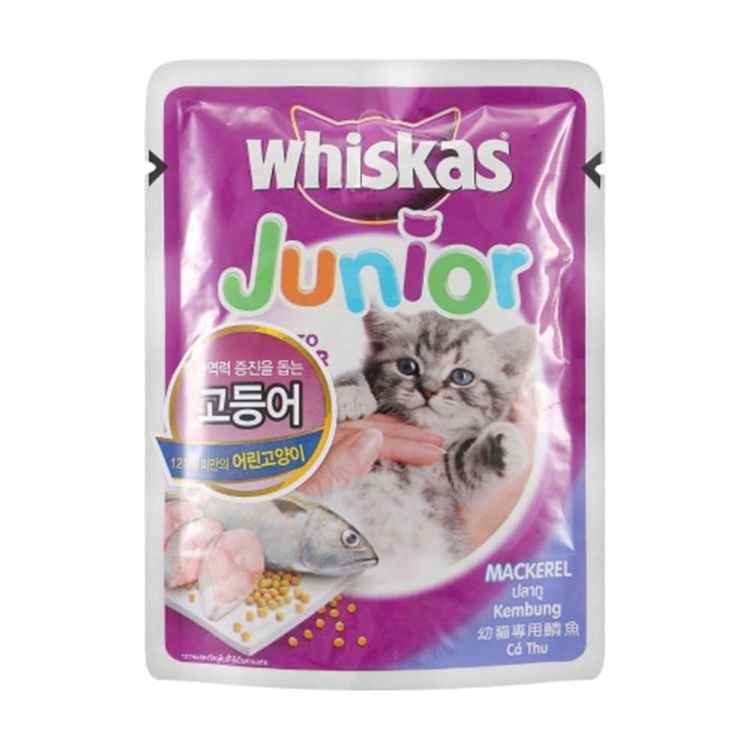 냥이파우치 고양이 위스카스 주니어 고등어 85g 1p 파우치 반려묘 홈플러스 택배배송