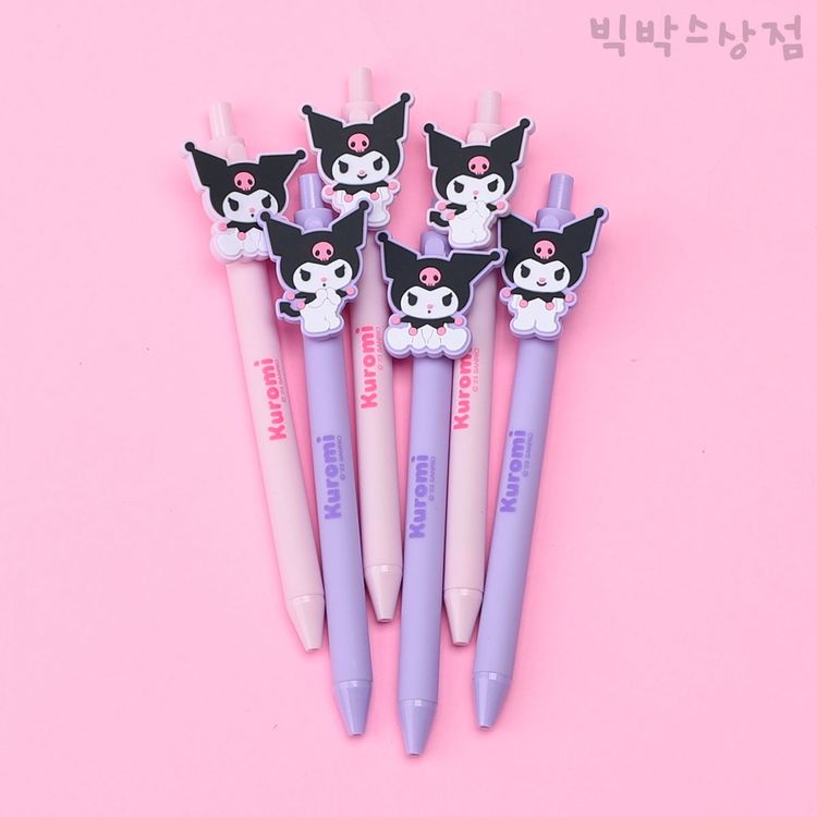 산리오 쿠로미 와펜볼펜 1p 랜덤 노크식볼펜 선물 유치원 답례품 생일 팬시 필기 메모 귀여 홈플러스 택배배송