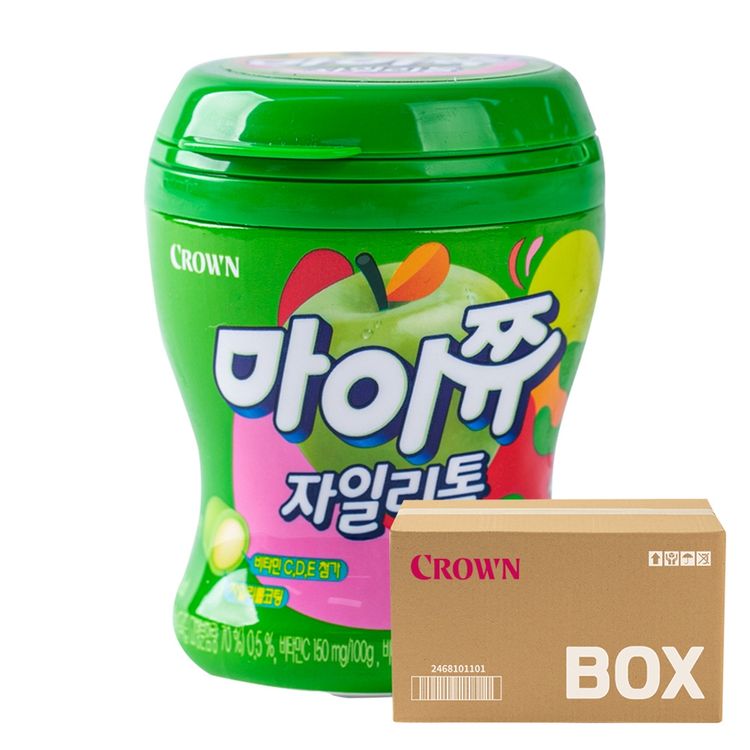 크라운 마이쮸 자일리톨 사과 110g 24입 홈플러스 택배배송