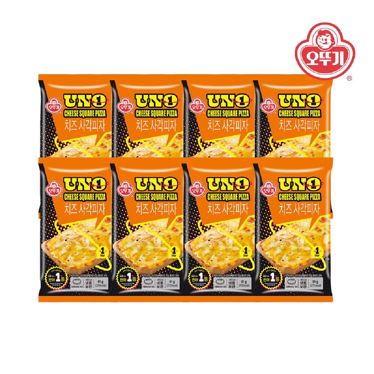 [오뚜기] UNO 사각피자 치즈 91g x 8개 | 홈플러스 택배배송