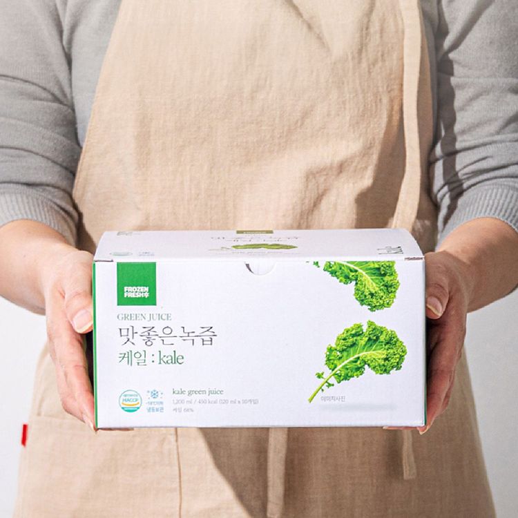 프로즌프레시 맛 좋은 녹즙 케일즙 120ml 착즙 클린주스 40팩 홈플러스 택배배송