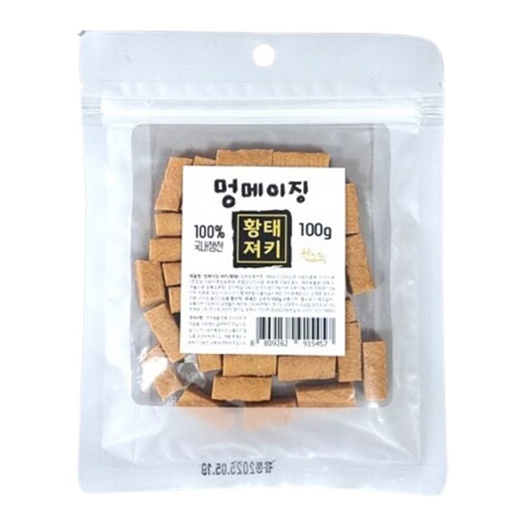 씨엔케이 강아지 멍메이징 황태져키 100g 반려견 노즈워크 간식 홈플러스 택배배송