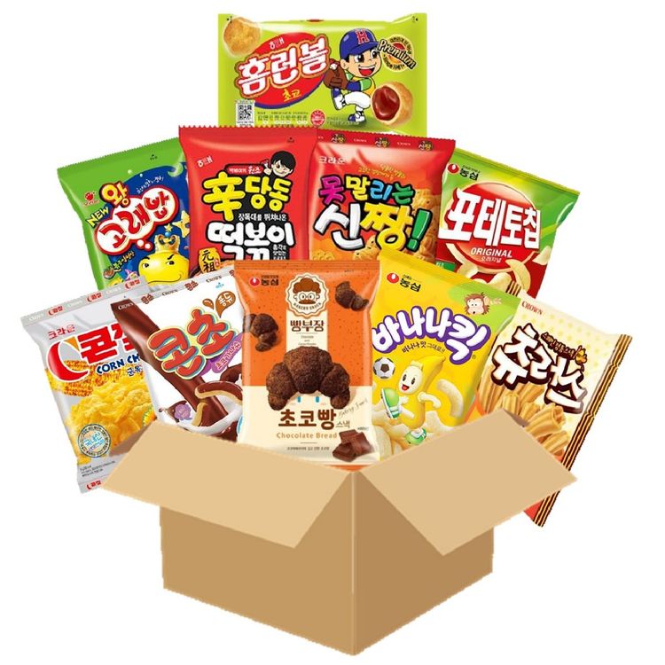 씩씩가게 선생님도 학생도 좋아하는 봉지과자 10종홈런 콘칩 신짱 츄러스 콘초 빵부장 홈플러스 택배배송