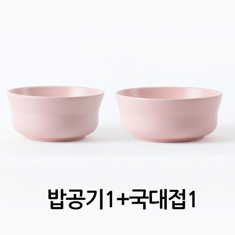 탁가온 밀키 어린이 밥공기1p 국공기1p 세트핑크 아동식기 홈플러스 택배배송