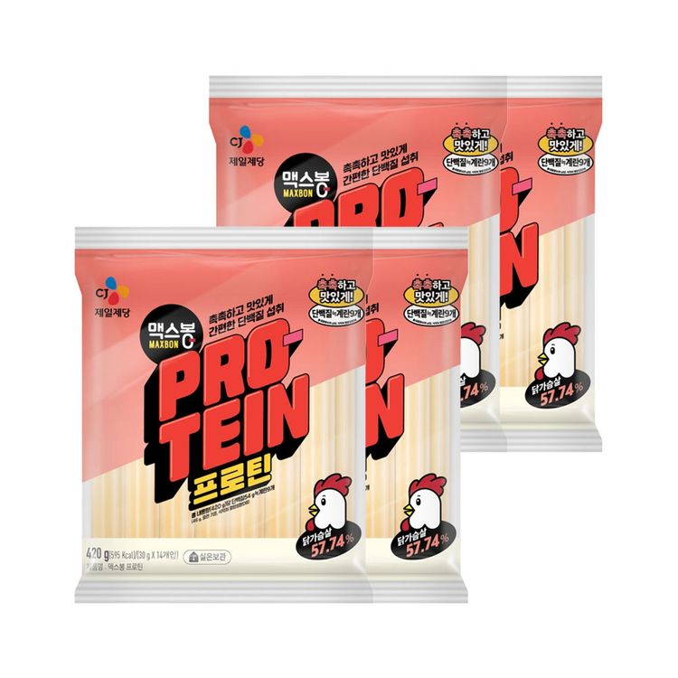 맥스봉 프로틴 소시지 420g(30g 14개입) x4개 | 홈플러스 택배배송