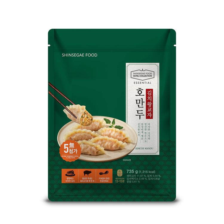 호텔컬렉션 호만두 에센셜 김치왕교자 735g X 3봉 홈플러스 택배배송