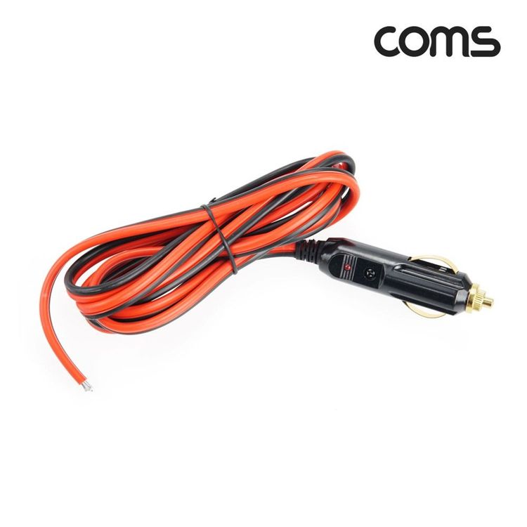 Coms Nc284b97f30 차량용 시가 전원 케이블 12v 제작용 시거잭 2m 홈플러스 판매자택배