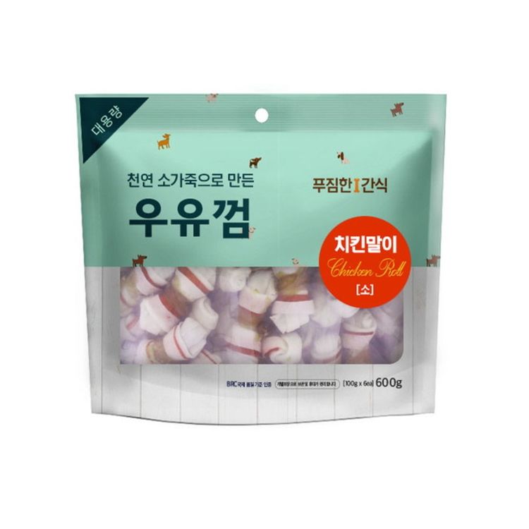 푸짐한간식 우유개껌 치킨말이 소 애견간식 홈플러스