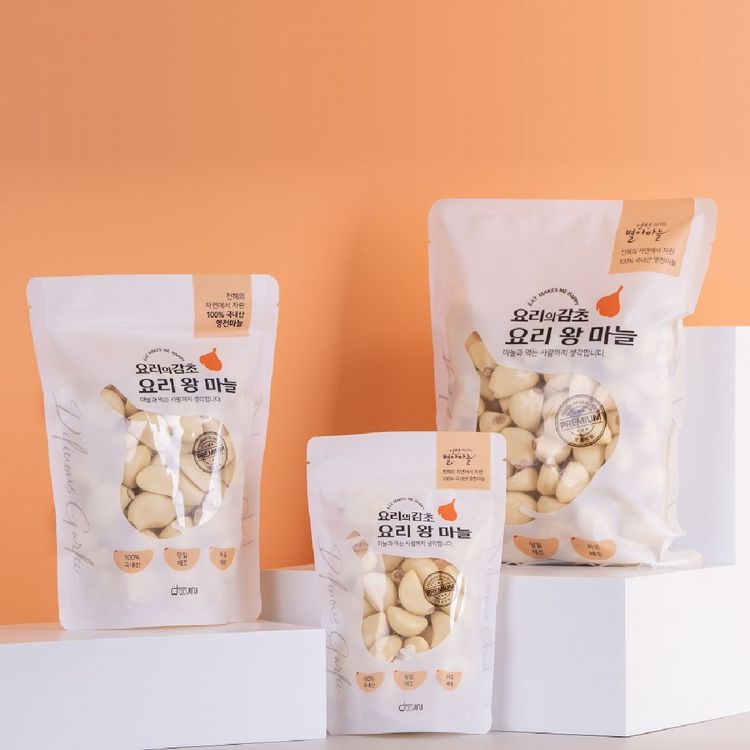 요리의감초 요리왕마늘 깐마늘 크기대자 1kg X 1팩 홈플러스 택배배송