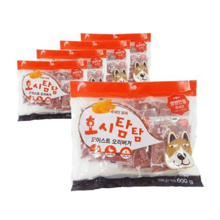 호시탐탐 모이스트 오리버거 600g 5개묶음 강아지간식 홈플러스 택배배송