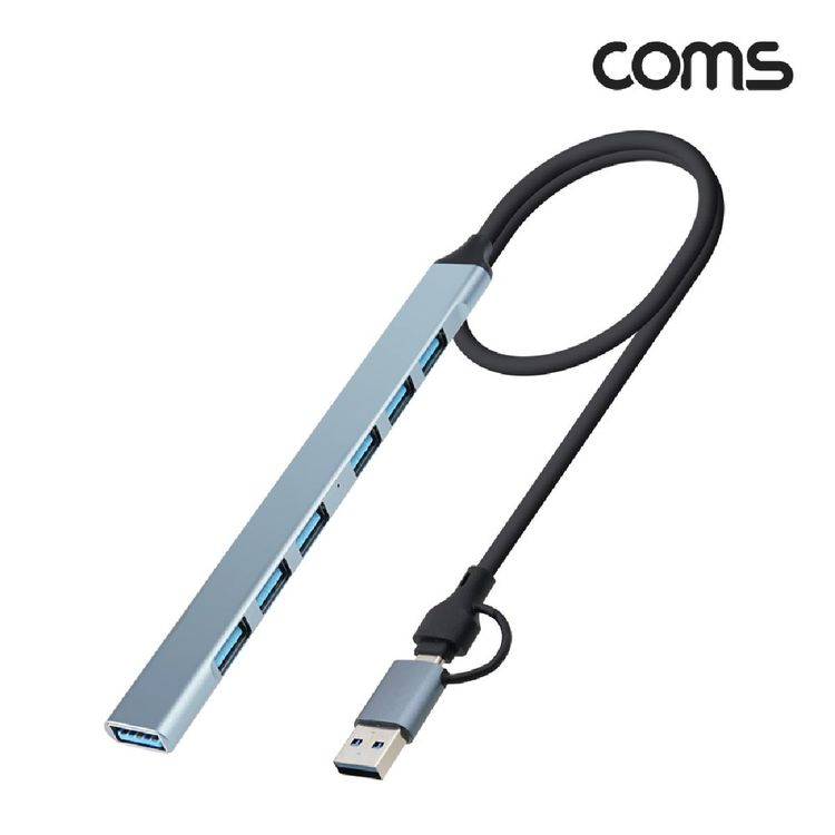 Coms 7 In 2 Usb 허브 7포트 7포트usb허브 스마트usb허브 Usb7in2포트 홈플러스 택배배송