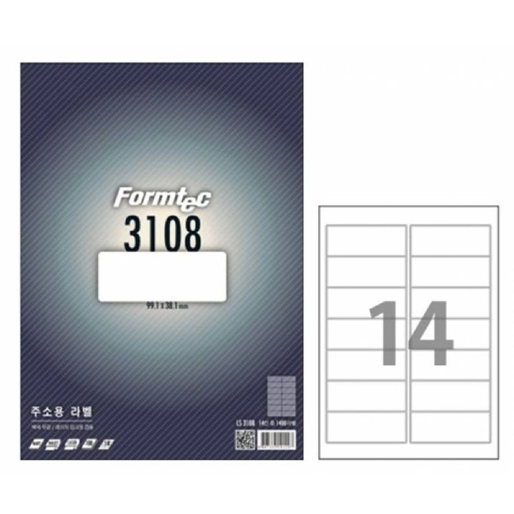 폼텍 A4 주소용 라벨 LS-3108 14칸 100매 | 홈플러스 택배배송