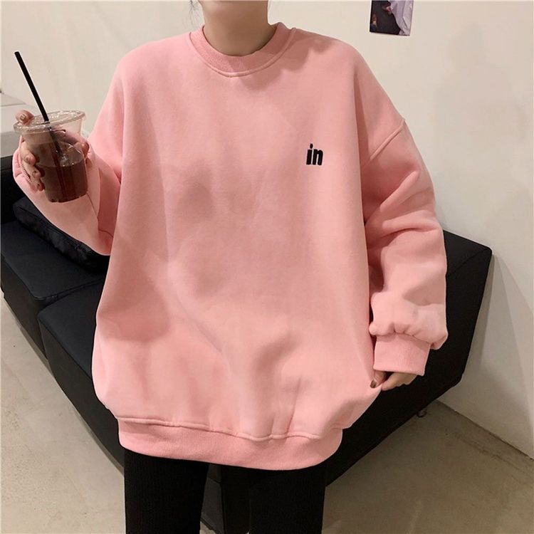 여성 실용적인 N61919a88e8 데일리 긴팔 티 셔츠 캐주얼 오버핏 맨투맨 핑크 홈플러스 택배배송