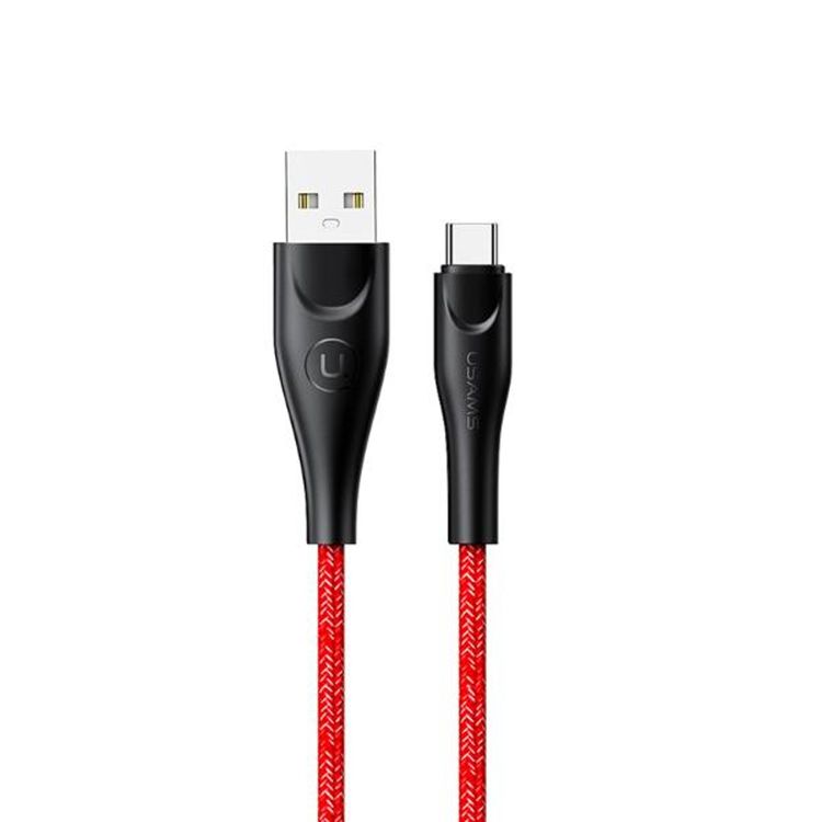 C타입 꼬임방지 충전 데이터 케이블 3m 레드 Usams 홈플러스 택배배송