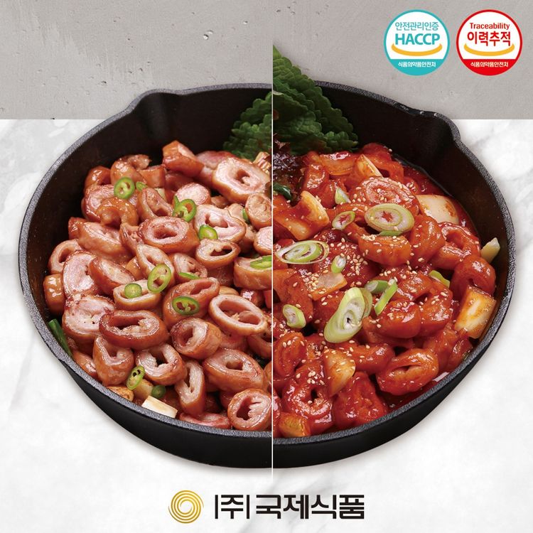 국제식품 꾸브라 참나무 훈제 막창태양초 매콤 양념 막창 300g2팩 홈플러스 택배배송