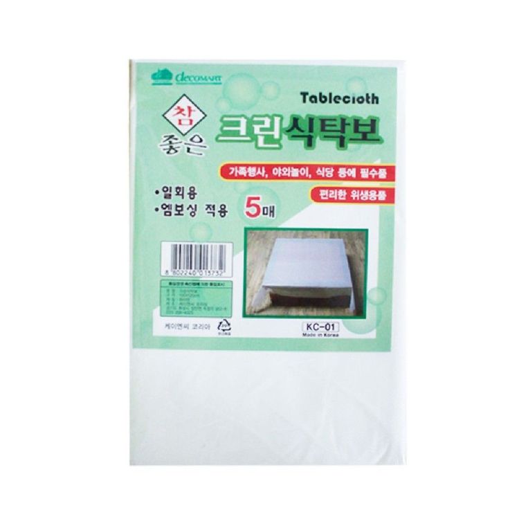 케이앤씨 참좋은 크린식탁보5매 홈플러스 택배배송