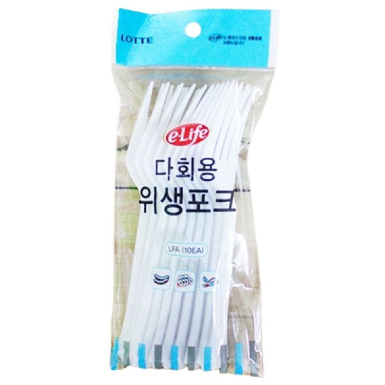 롯데 일회용 위생 포크 10p 위생포크 일회용포크 여행용포크 다용도포크 홈플러스 택배배송