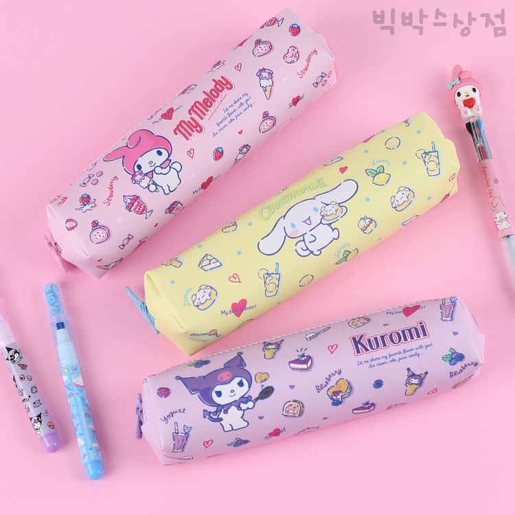 산리오 슬림필통 1p 펜슬케이스 파우치 봉제필통 마이멜로디 쿠로미 시나모롤 필기구 문구 신 홈플러스 택배배송