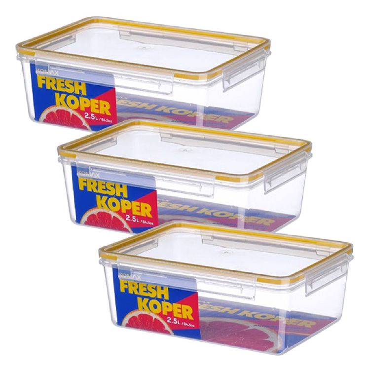 코멕스 프레시코퍼 밀폐용기 직사각 4호 25l X 3개 홈플러스 택배배송